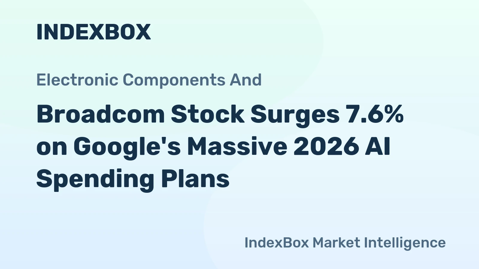 Broadcom Stock Surges 7.6% on Google's Massive 2026 AI Spending Plans
