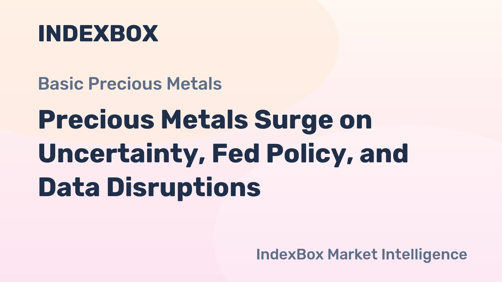 Precious Metals Surge on Uncertainty, Fed Policy, and Data Disruptions
