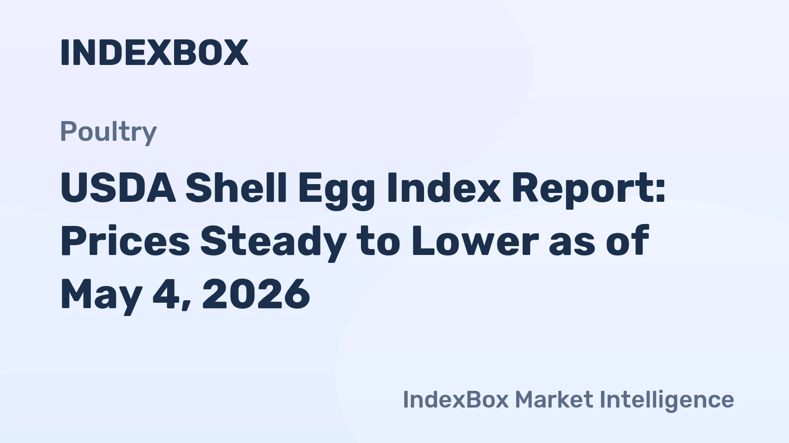 USDA Shell Egg Index Report: Prices Steady to Lower as of May 4, 2026
