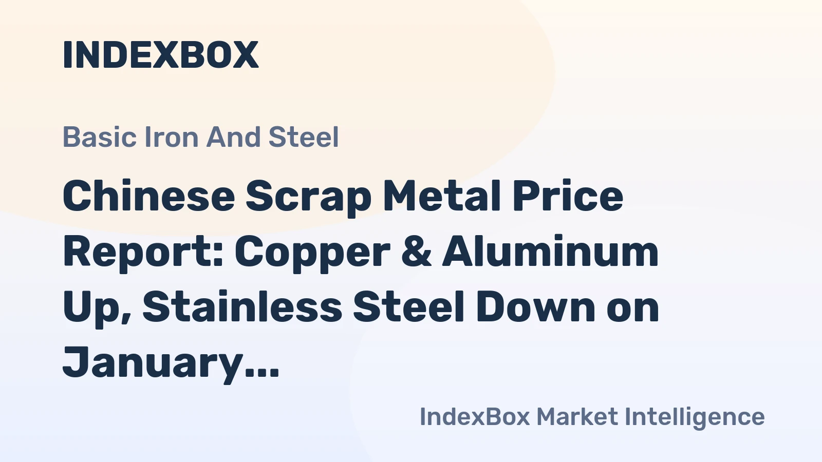 Chinese Scrap Metal Price Report: Copper & Aluminum Up, Stainless Steel Down on January 28, 2026