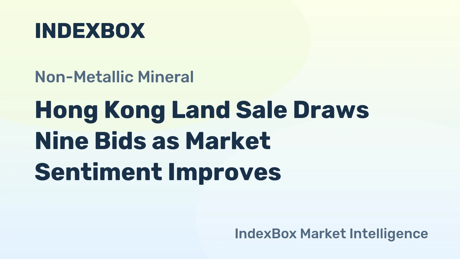 Hong Kong Land Sale Draws Nine Bids as Market Sentiment Improves