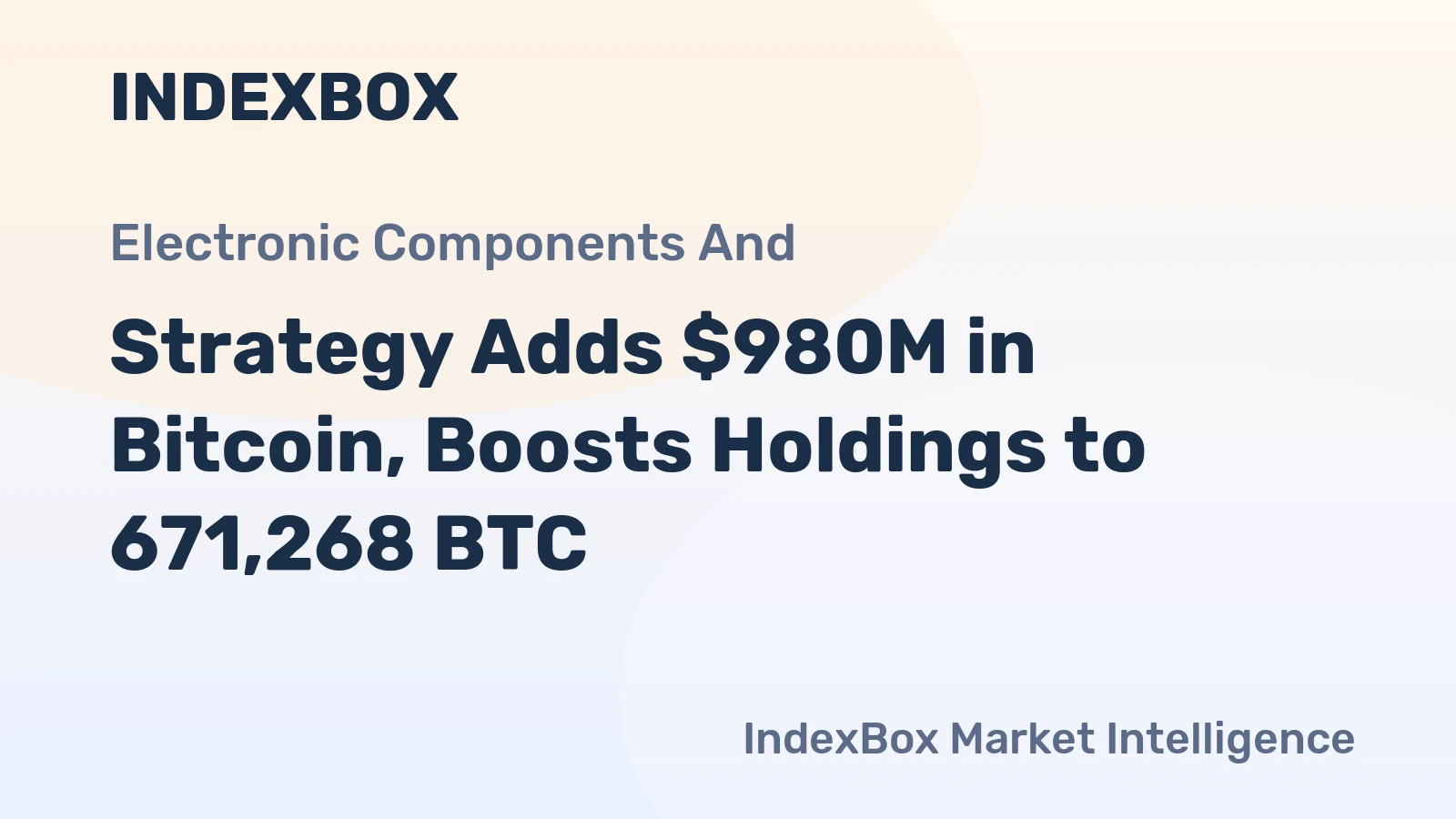 Strategy Adds $980M in Bitcoin, Boosts Holdings to 671,268 BTC