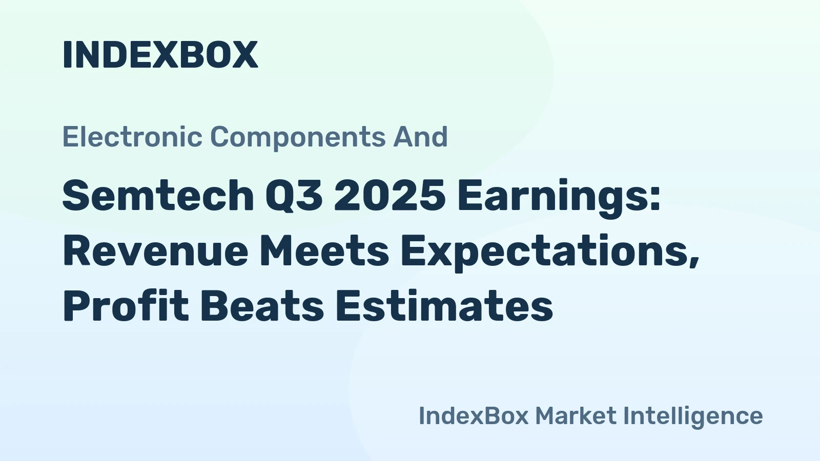 Semtech Q3 2025 Earnings: Revenue Meets Expectations, Profit Beats Estimates