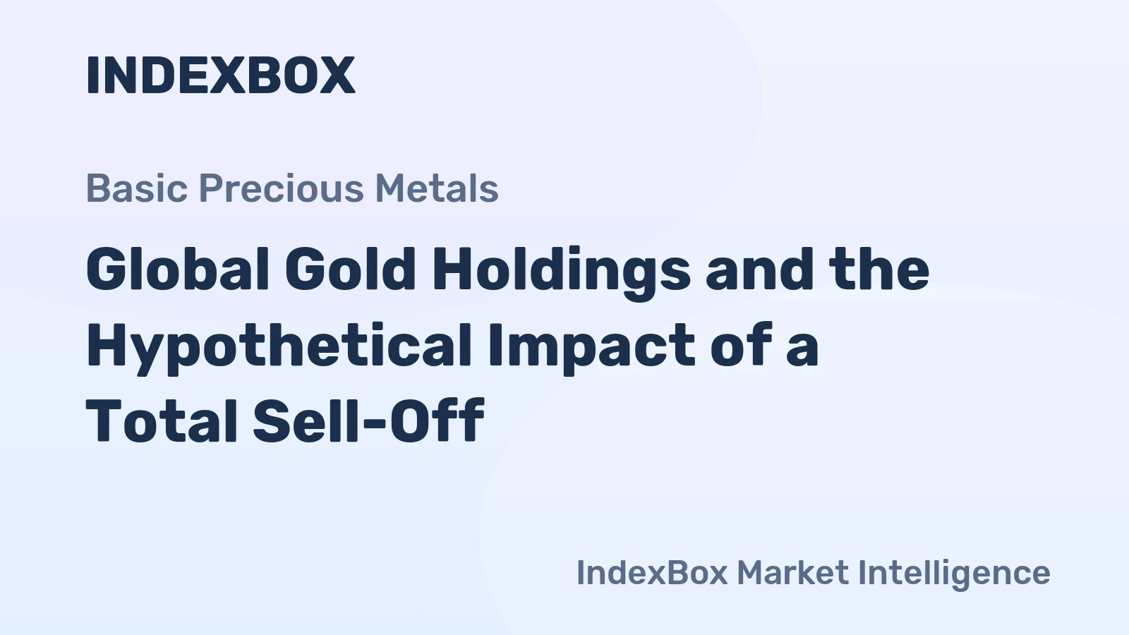 Global Gold Holdings and the Hypothetical Impact of a Total Sell-Off