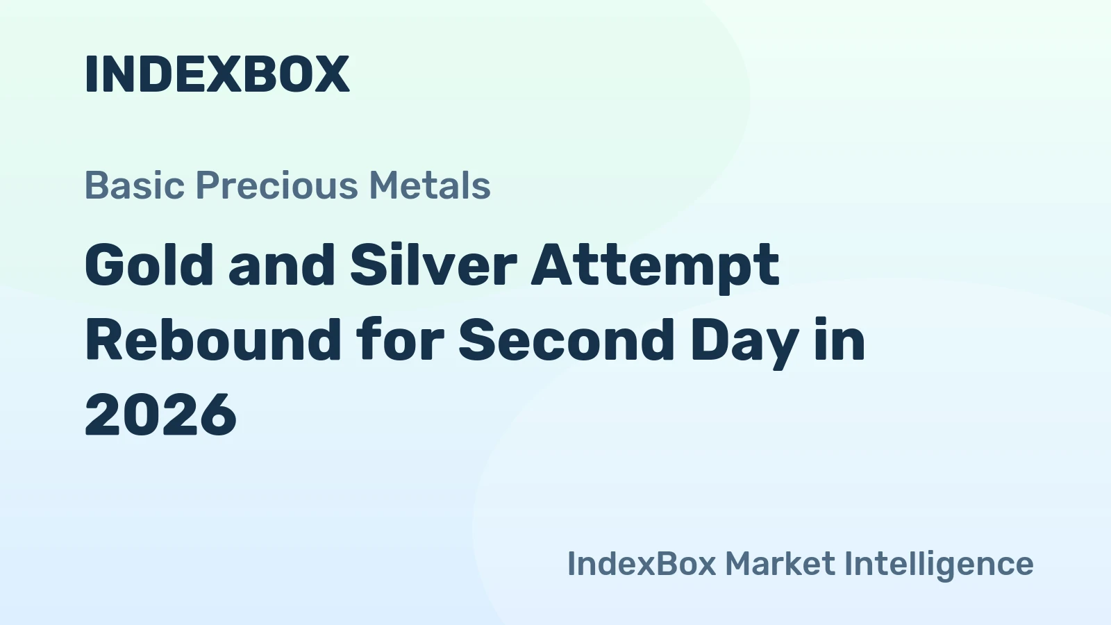 Gold and Silver Attempt Rebound for Second Day in 2026
