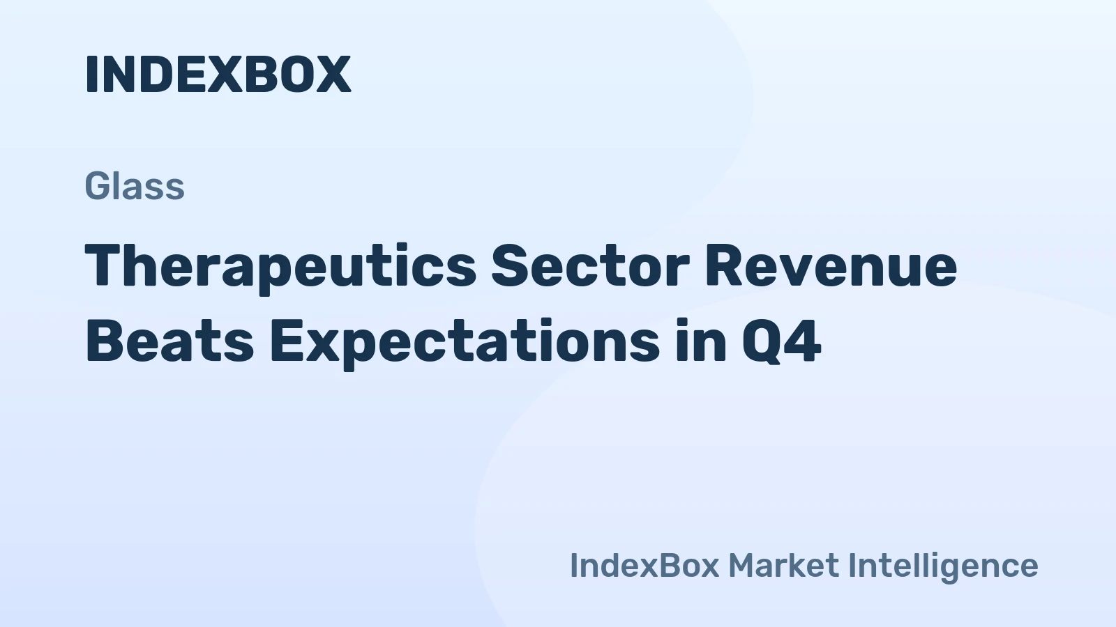Therapeutics Sector Revenue Beats Expectations in Q4