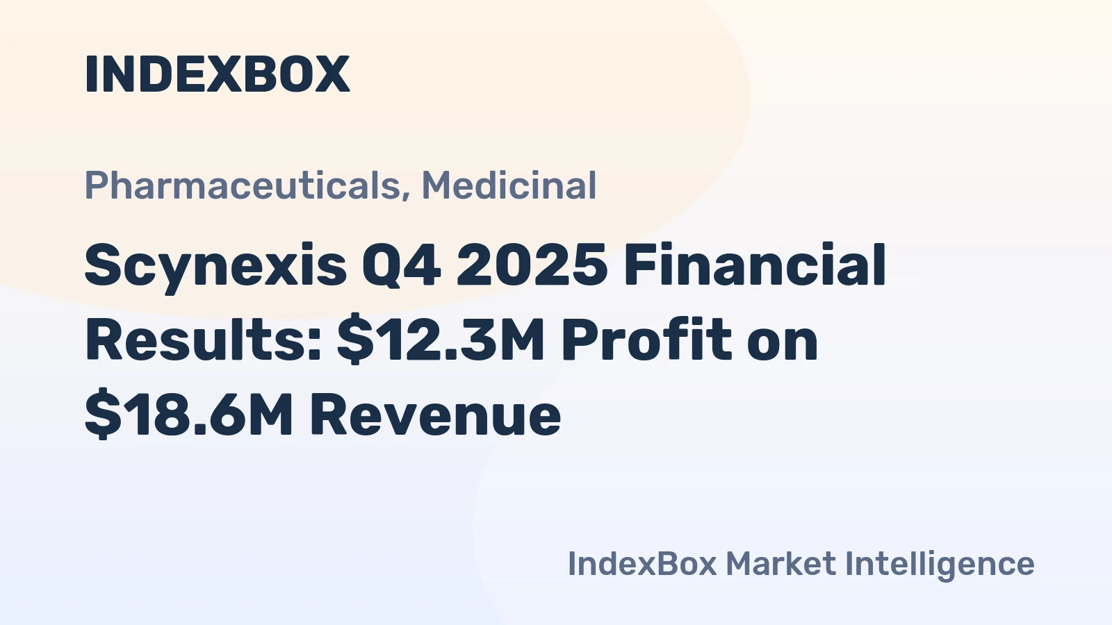 Scynexis Q4 2025 Financial Results: $12.3M Profit on $18.6M Revenue