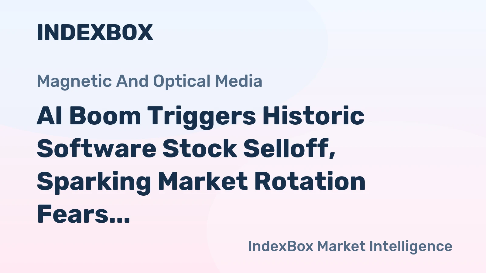AI Boom Triggers Historic Software Stock Selloff, Sparking Market Rotation Fears