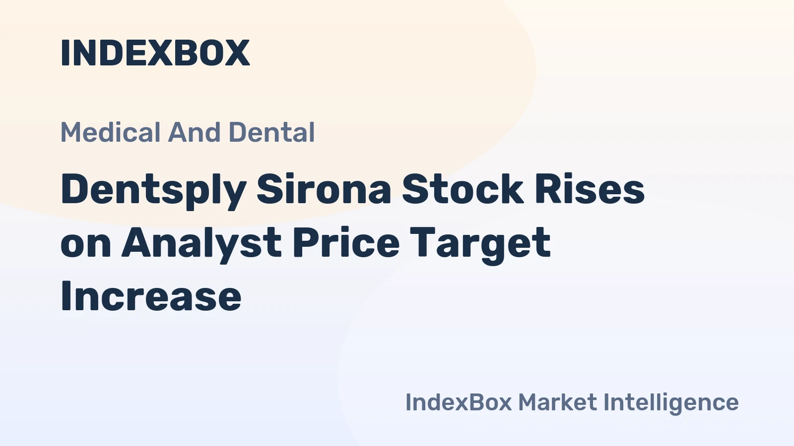 Dentsply Sirona Stock Rises on Analyst Price Target Increase