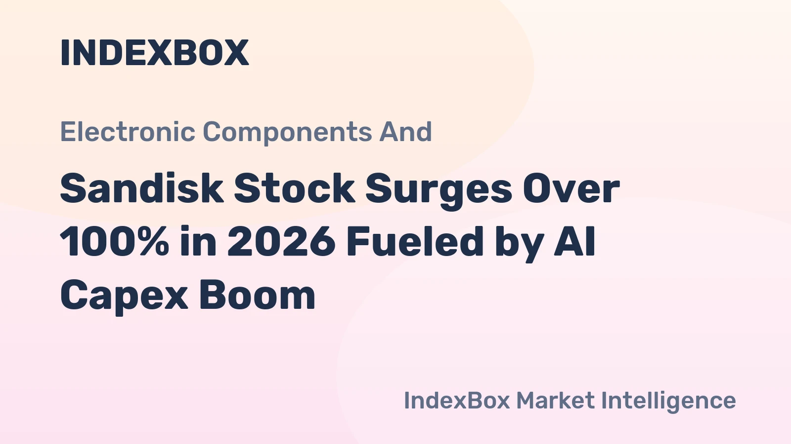 Sandisk Stock Surges Over 100% in 2026 Fueled by AI Capex Boom