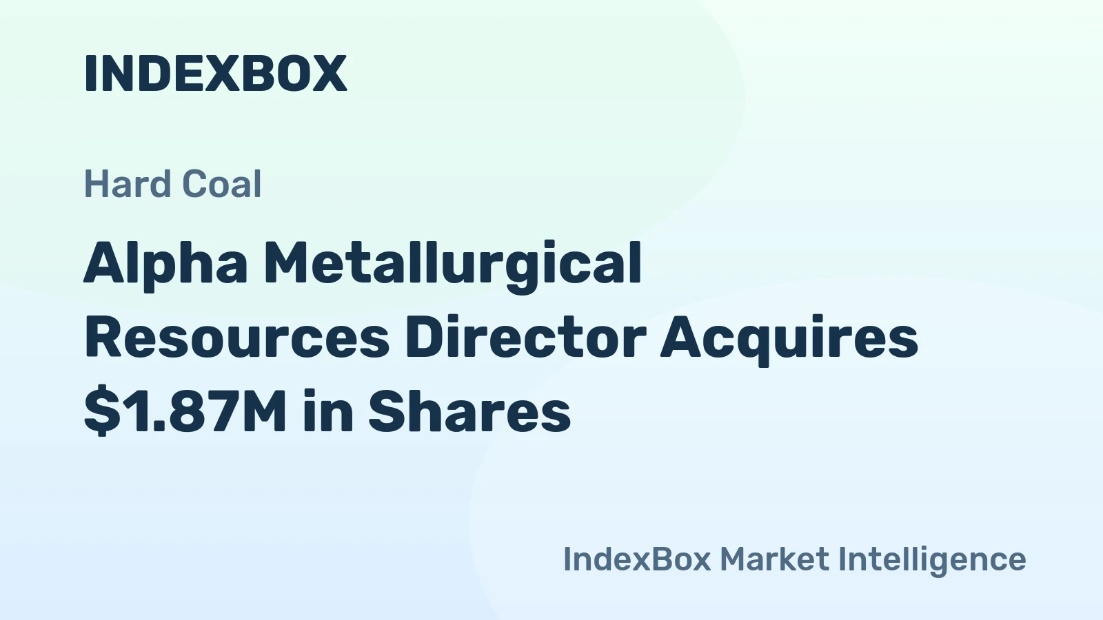 Alpha Metallurgical Resources Director Acquires $1.87M in Shares