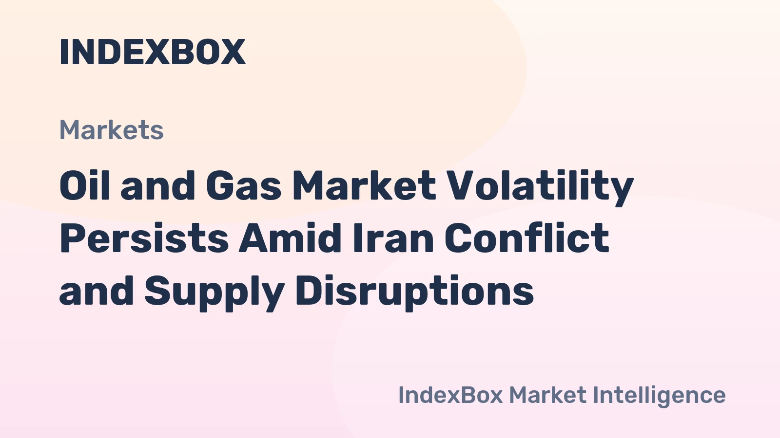 Oil and Gas Market Volatility Persists Amid Iran Conflict and Supply Disruptions