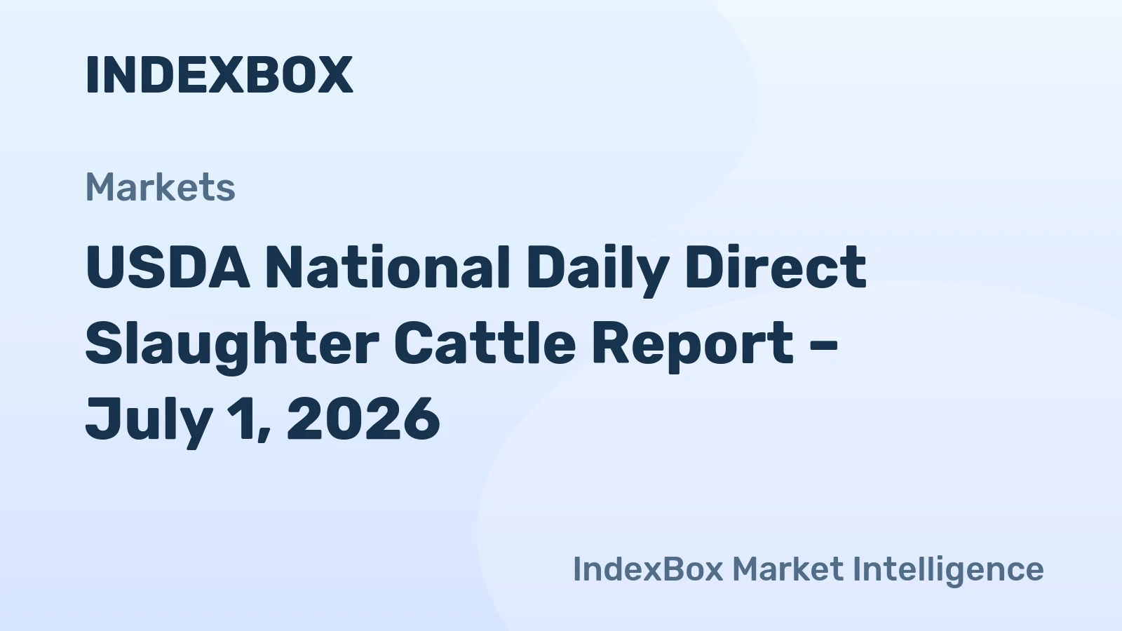 USDA National Daily Direct Slaughter Cattle Report – July 1, 2026