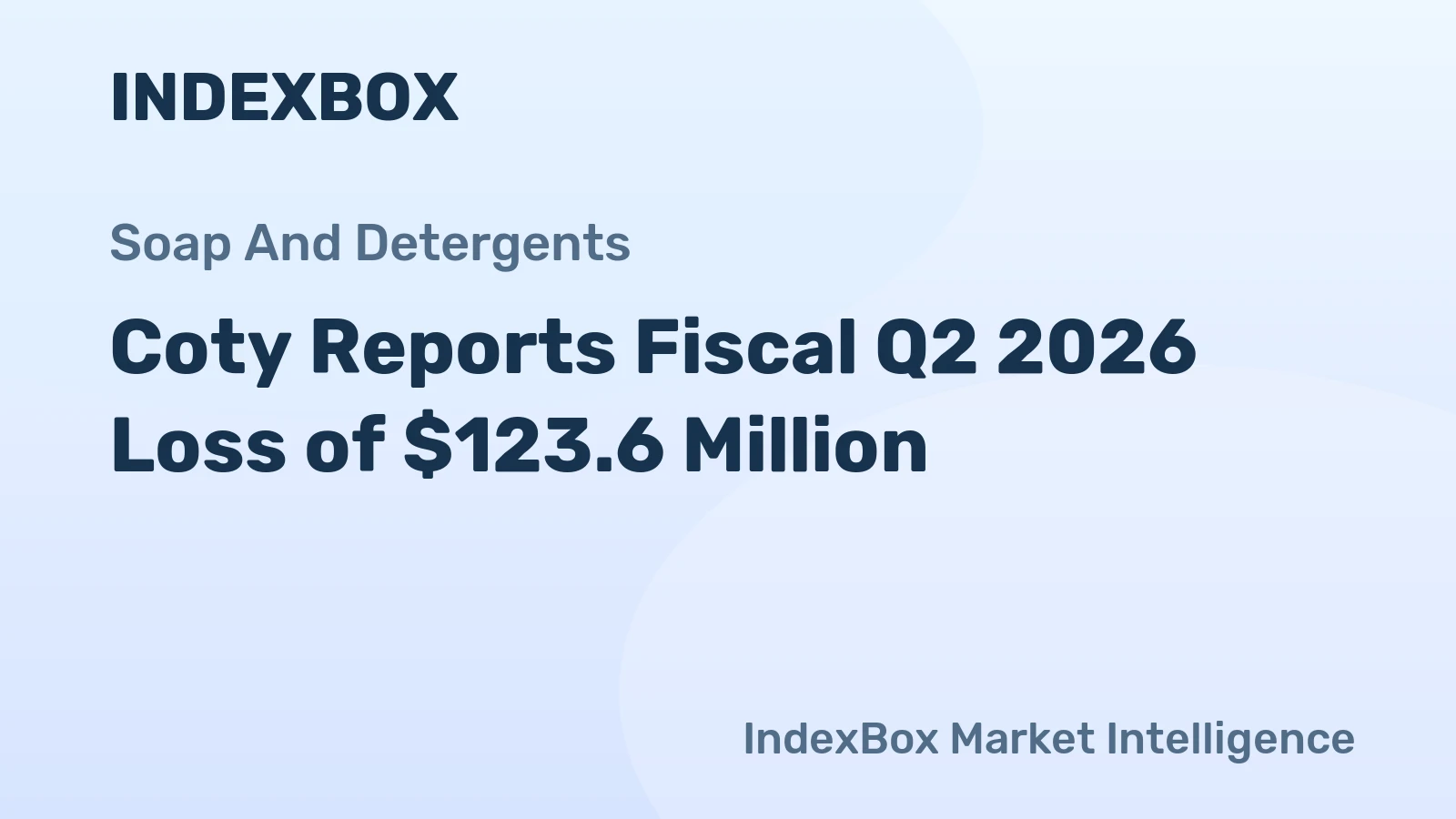 Coty Reports Fiscal Q2 2026 Loss of $123.6 Million