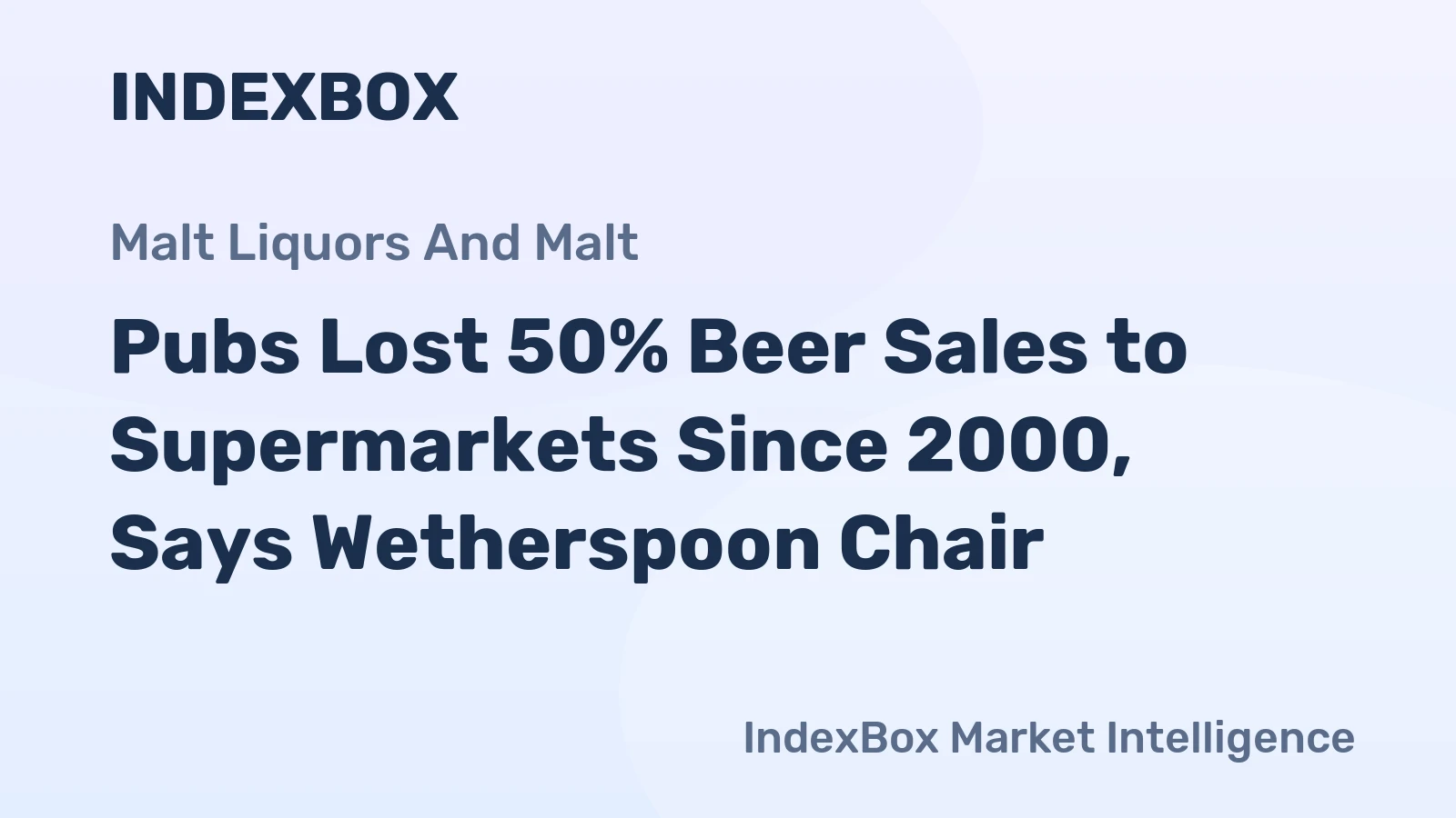 Pubs Lost 50% Beer Sales to Supermarkets Since 2000, Says Wetherspoon Chair
