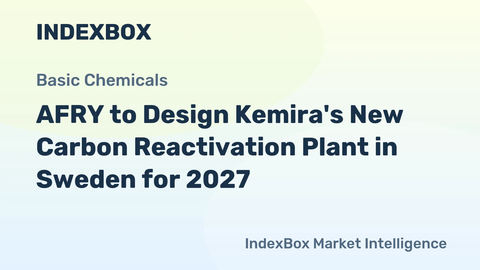 AFRY to Design Kemira's New Carbon Reactivation Plant in Sweden for 2027