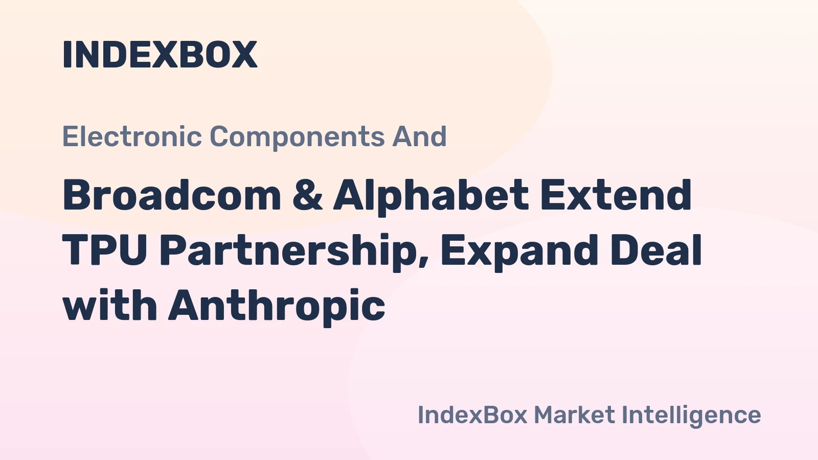 Broadcom & Alphabet Extend TPU Partnership, Expand Deal with Anthropic