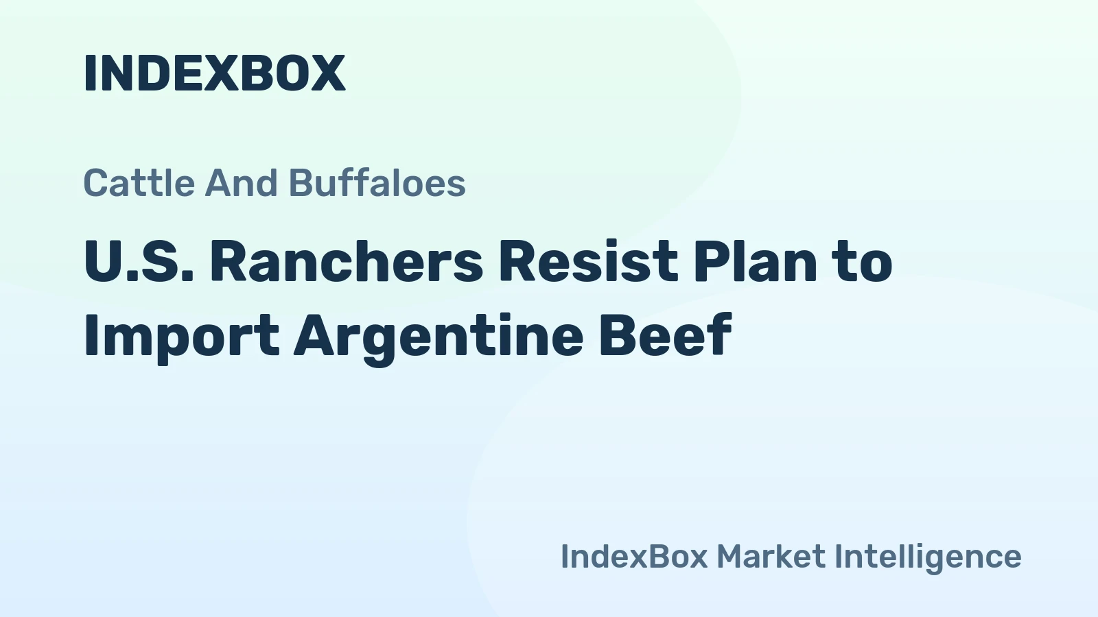 U.S. Ranchers Resist Plan to Import Argentine Beef