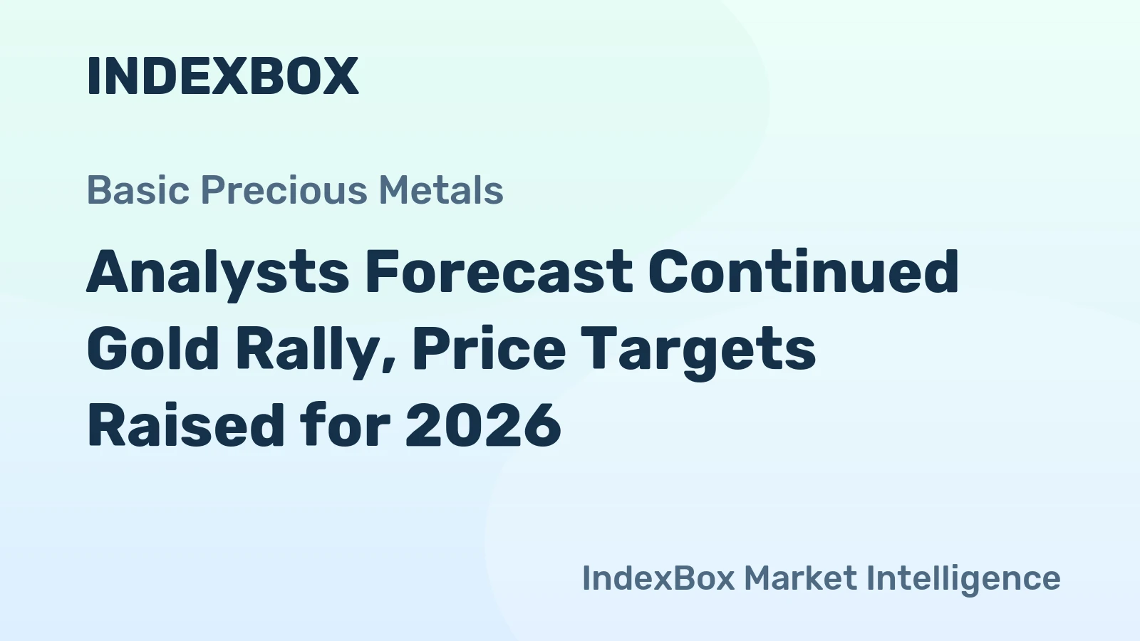 Analysts Forecast Continued Gold Rally, Price Targets Raised for 2026