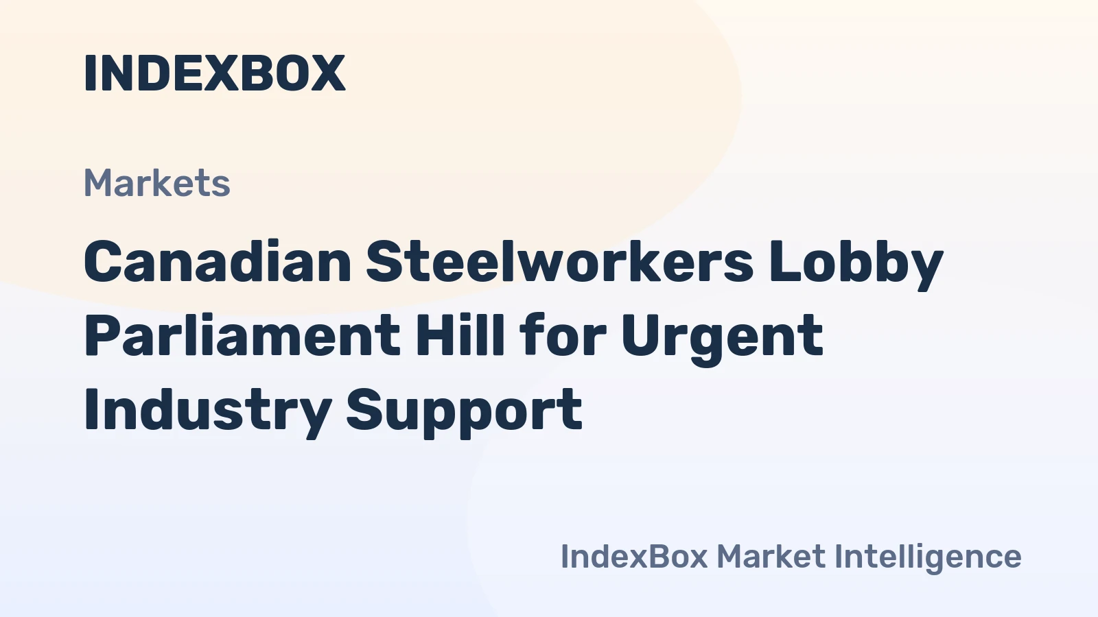 Canadian Steelworkers Lobby Parliament Hill for Urgent Industry Support