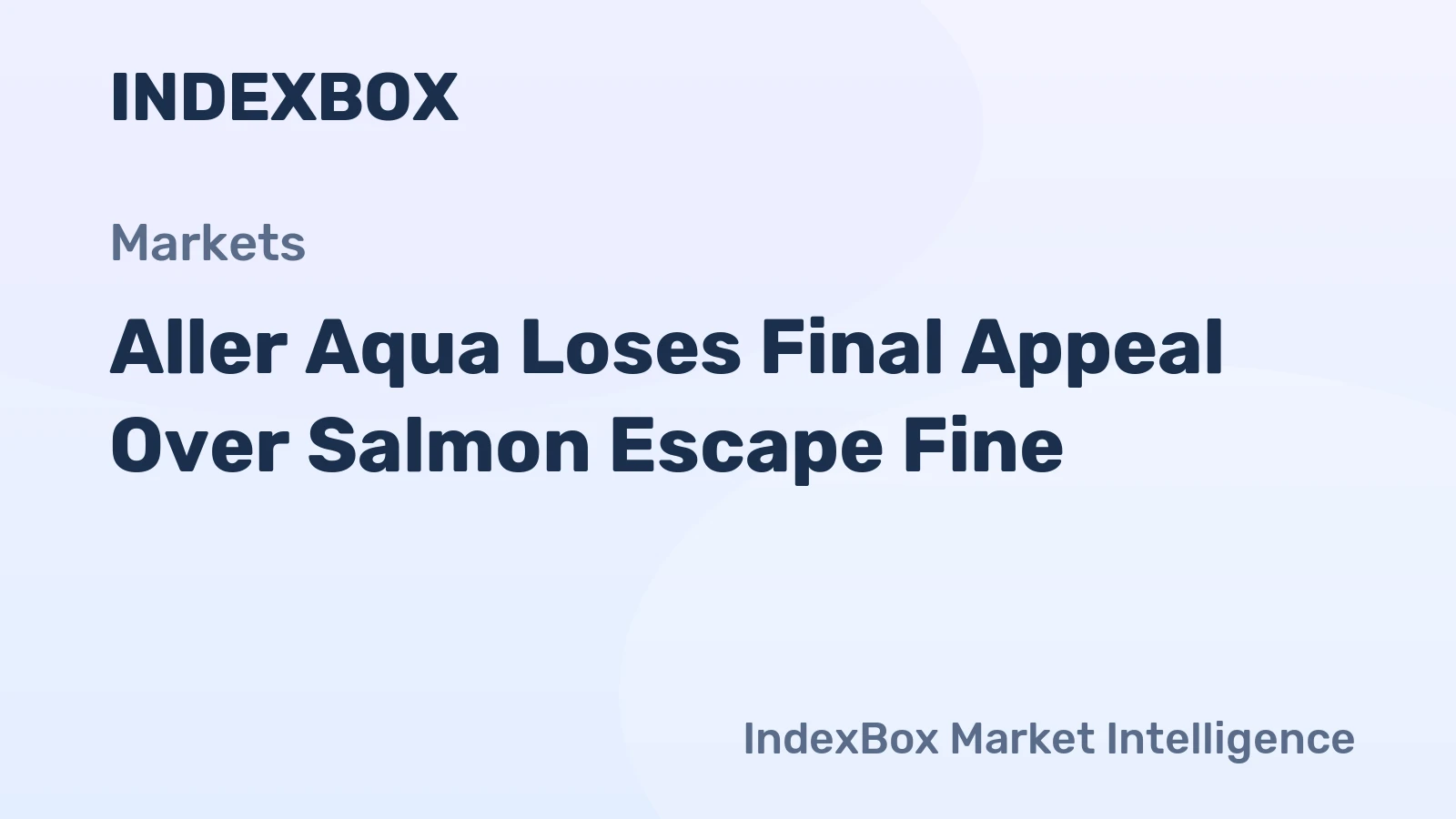 Aller Aqua Loses Final Appeal Over Salmon Escape Fine