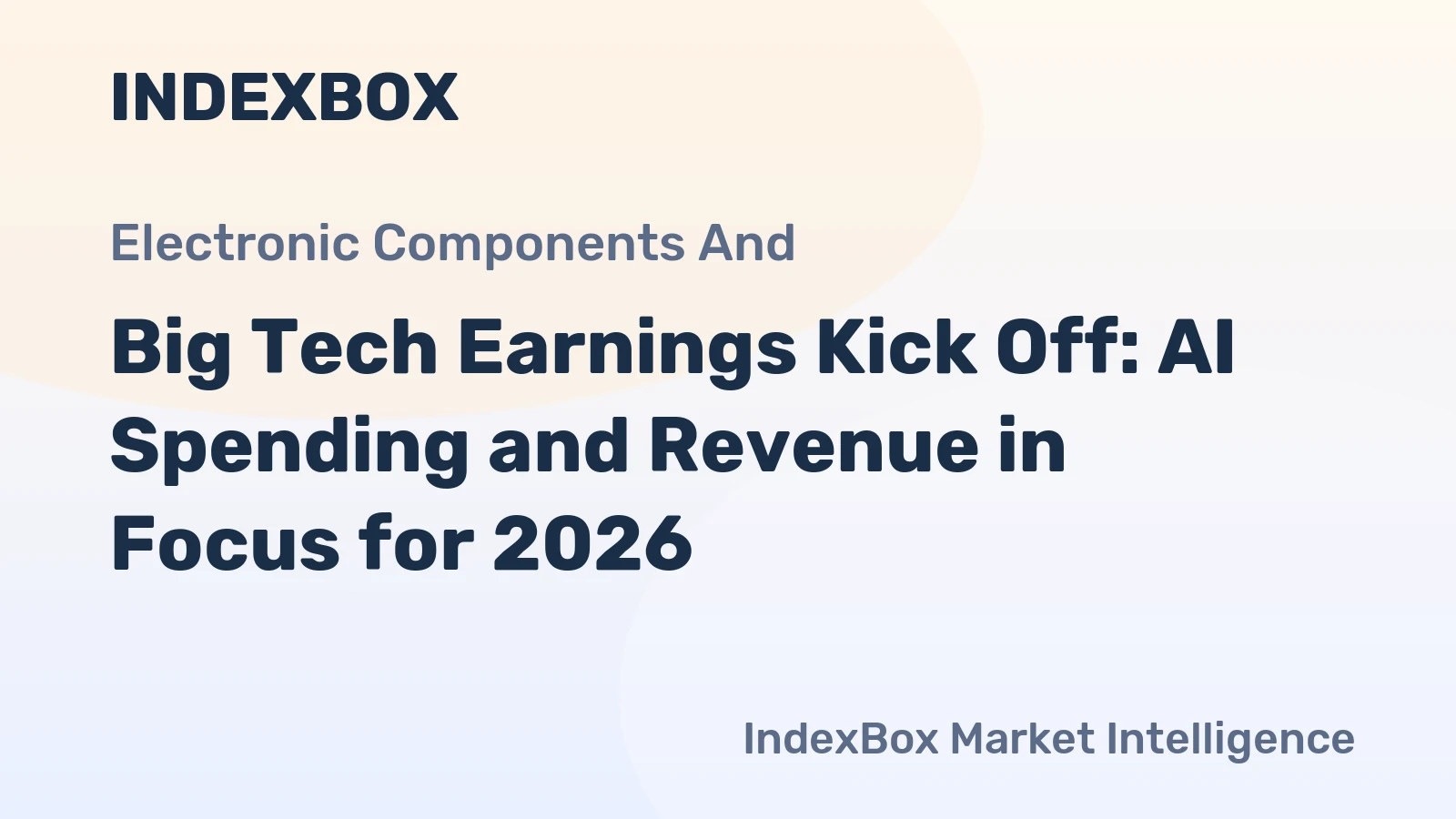 Big Tech Earnings Kick Off: AI Spending and Revenue in Focus for 2026