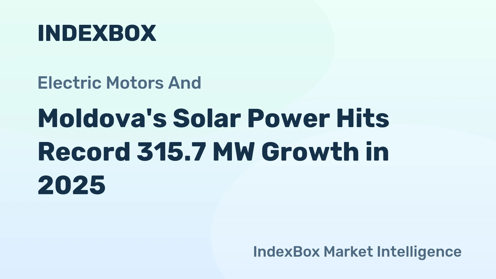 Moldova's Solar Power Hits Record 315.7 MW Growth in 2025