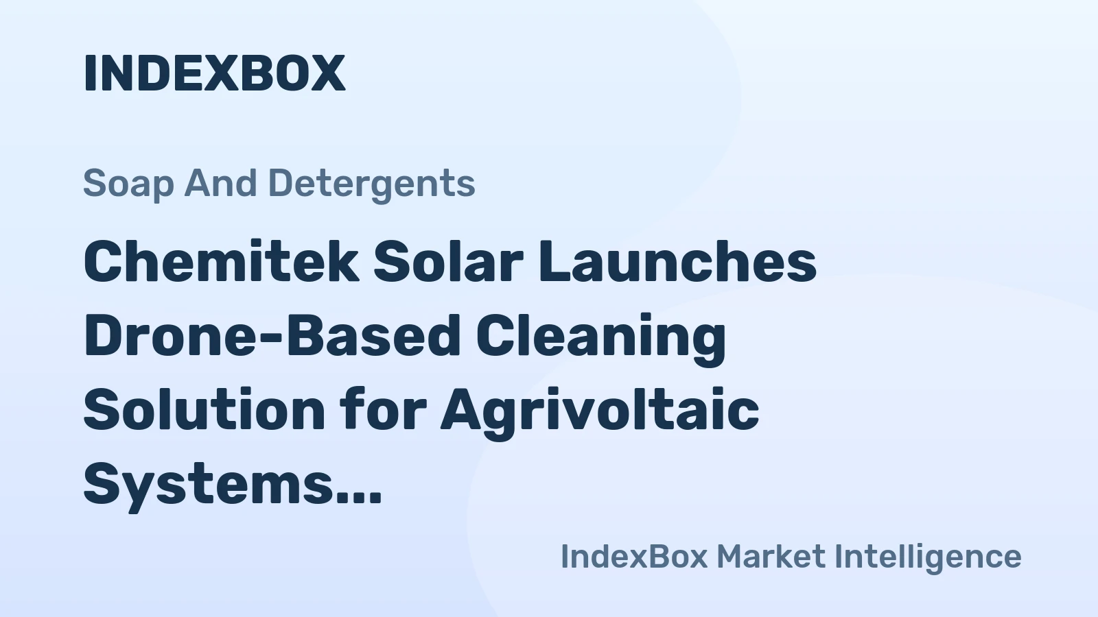 Chemitek Solar Launches Drone-Based Cleaning Solution for Agrivoltaic Systems