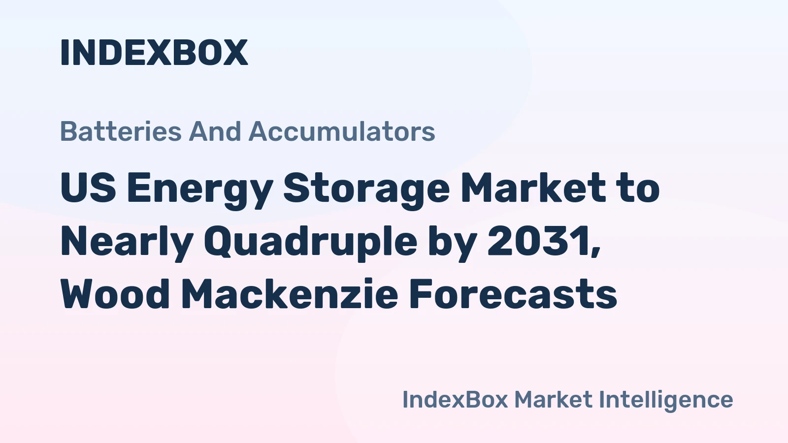 US Energy Storage Market to Nearly Quadruple by 2031, Wood Mackenzie Forecasts