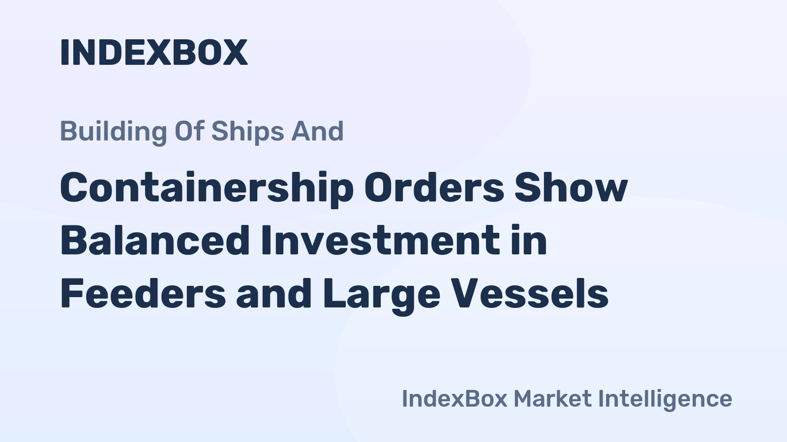 Containership Orders Show Balanced Investment in Feeders and Large Vessels