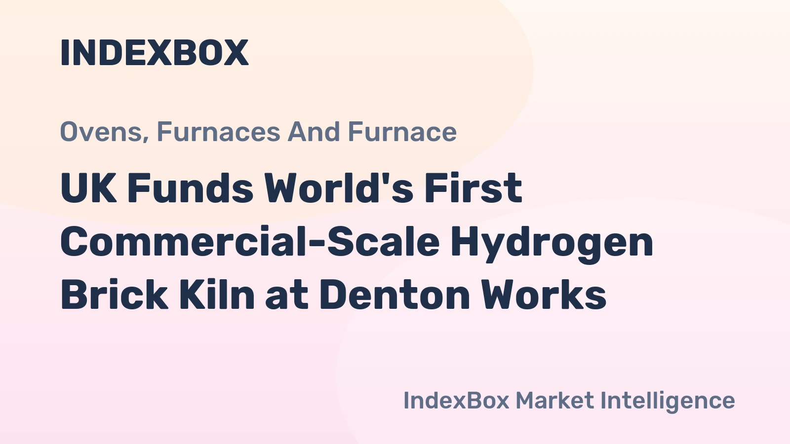 UK Funds World's First Commercial-Scale Hydrogen Brick Kiln at Denton Works