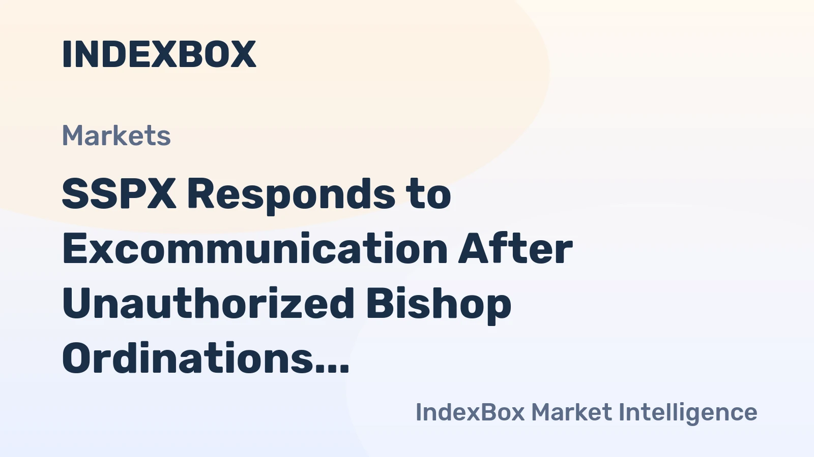 SSPX Responds to Excommunication After Unauthorized Bishop Ordinations