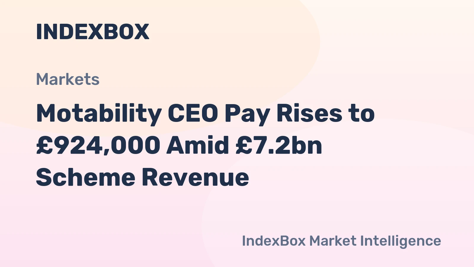 Motability CEO Pay Rises to £924,000 Amid £7.2bn Scheme Revenue