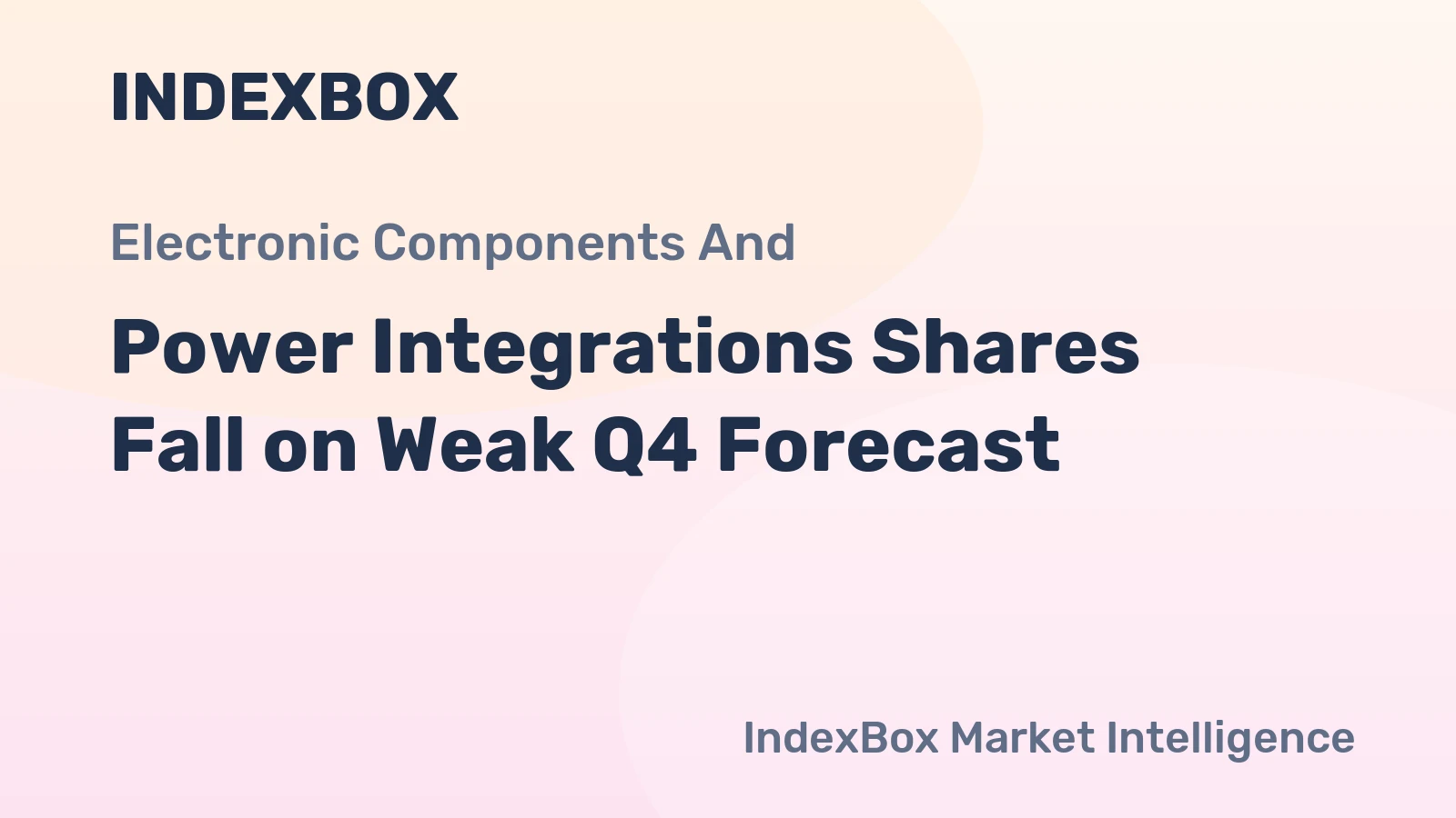 Power Integrations Shares Fall on Weak Q4 Forecast