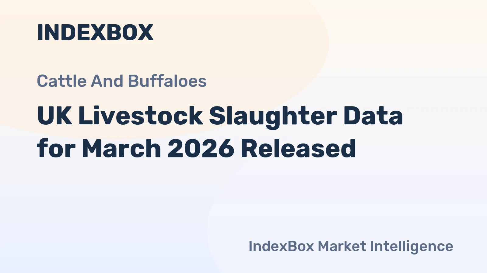 UK Livestock Slaughter Data for March 2026 Released