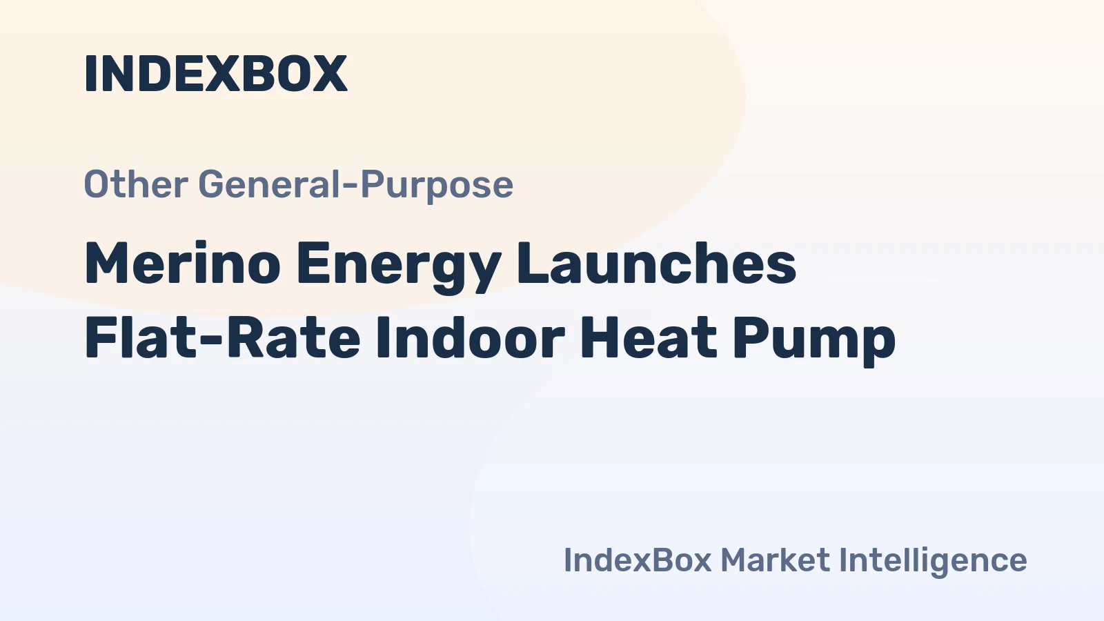 Merino Energy Launches Flat-Rate Indoor Heat Pump