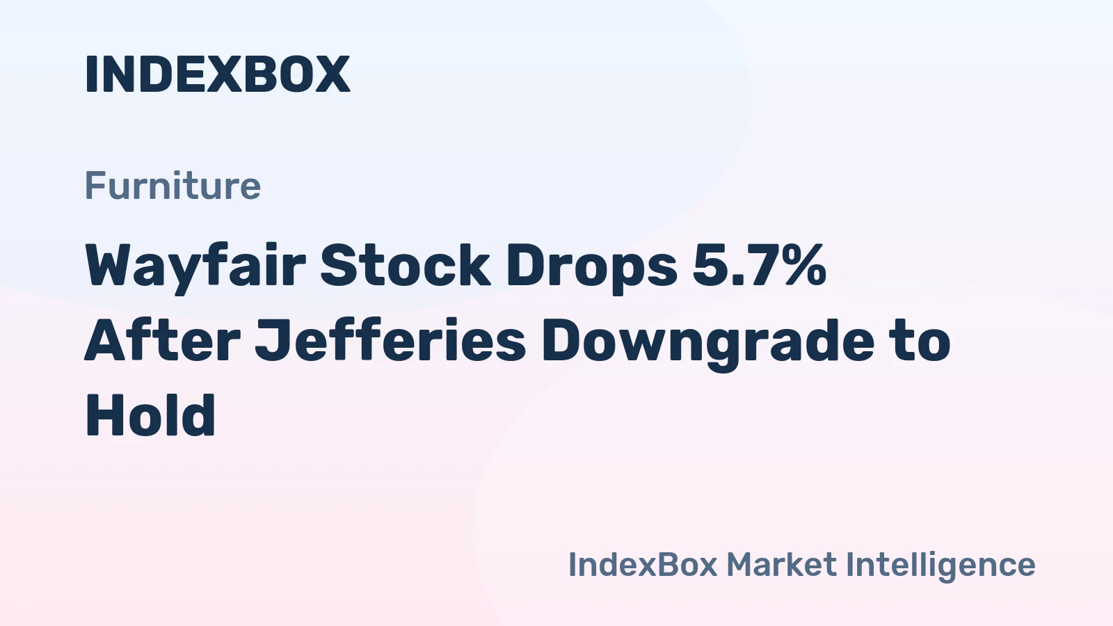 Wayfair Stock Drops 5.7% After Jefferies Downgrade to Hold