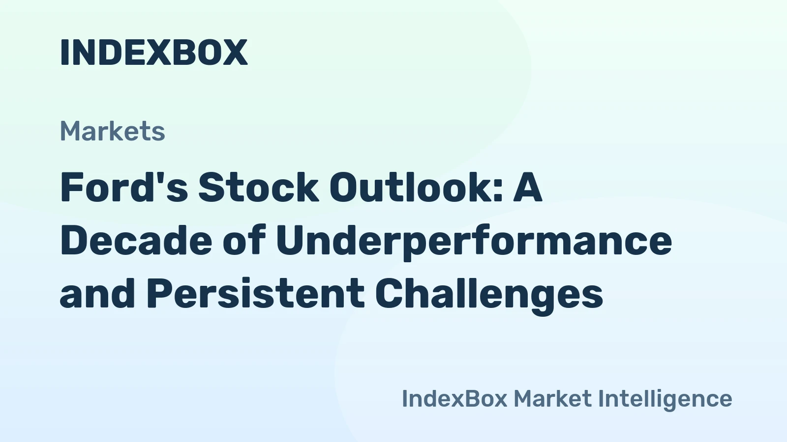 Ford's Stock Outlook: A Decade of Underperformance and Persistent Challenges