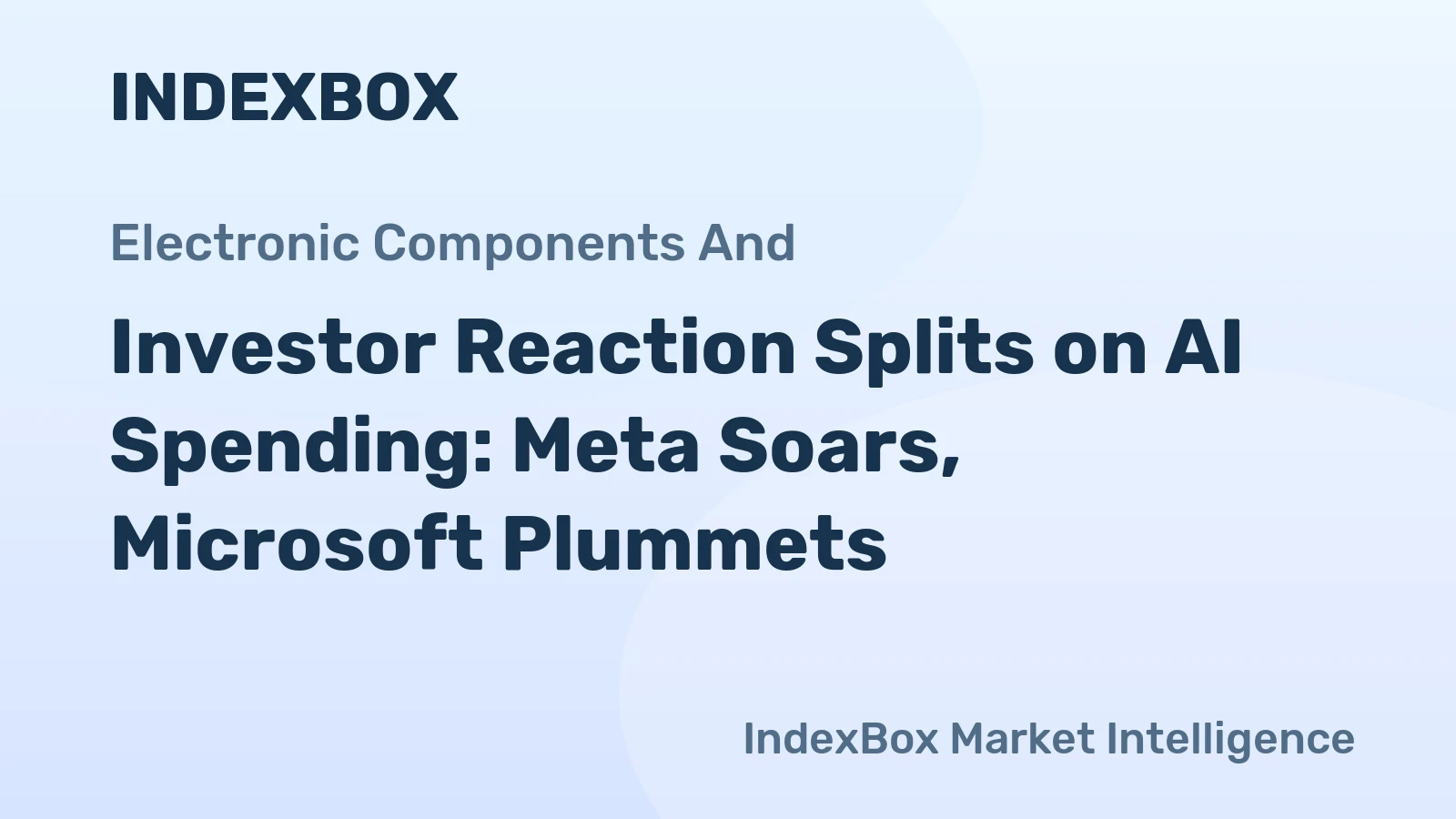 Investor Reaction Splits on AI Spending: Meta Soars, Microsoft Plummets