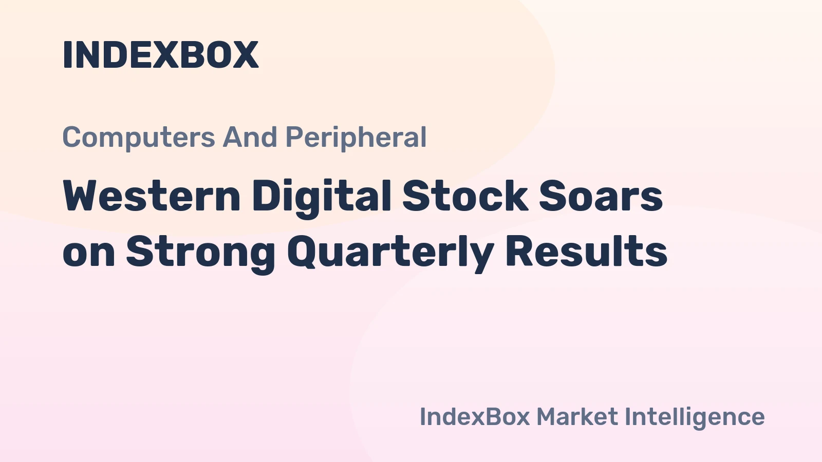 Western Digital Stock Soars on Strong Quarterly Results