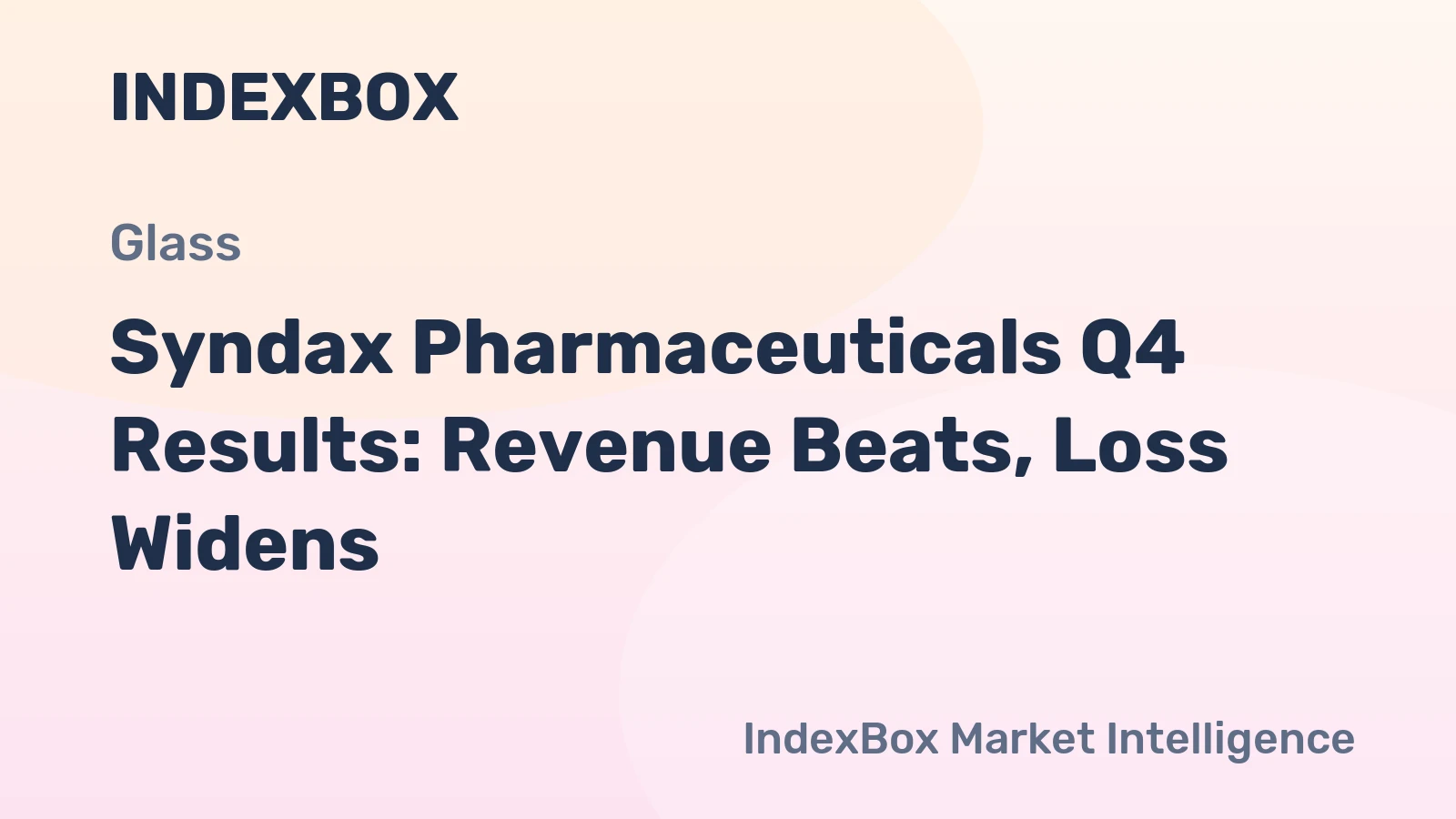 Syndax Pharmaceuticals Q4 Results: Revenue Beats, Loss Widens