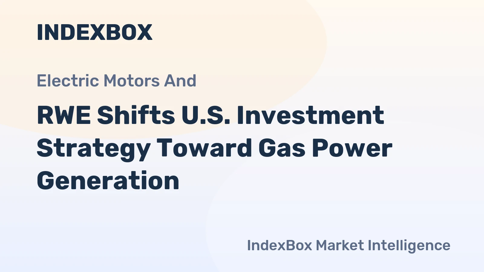 RWE Shifts U.S. Investment Strategy Toward Gas Power Generation