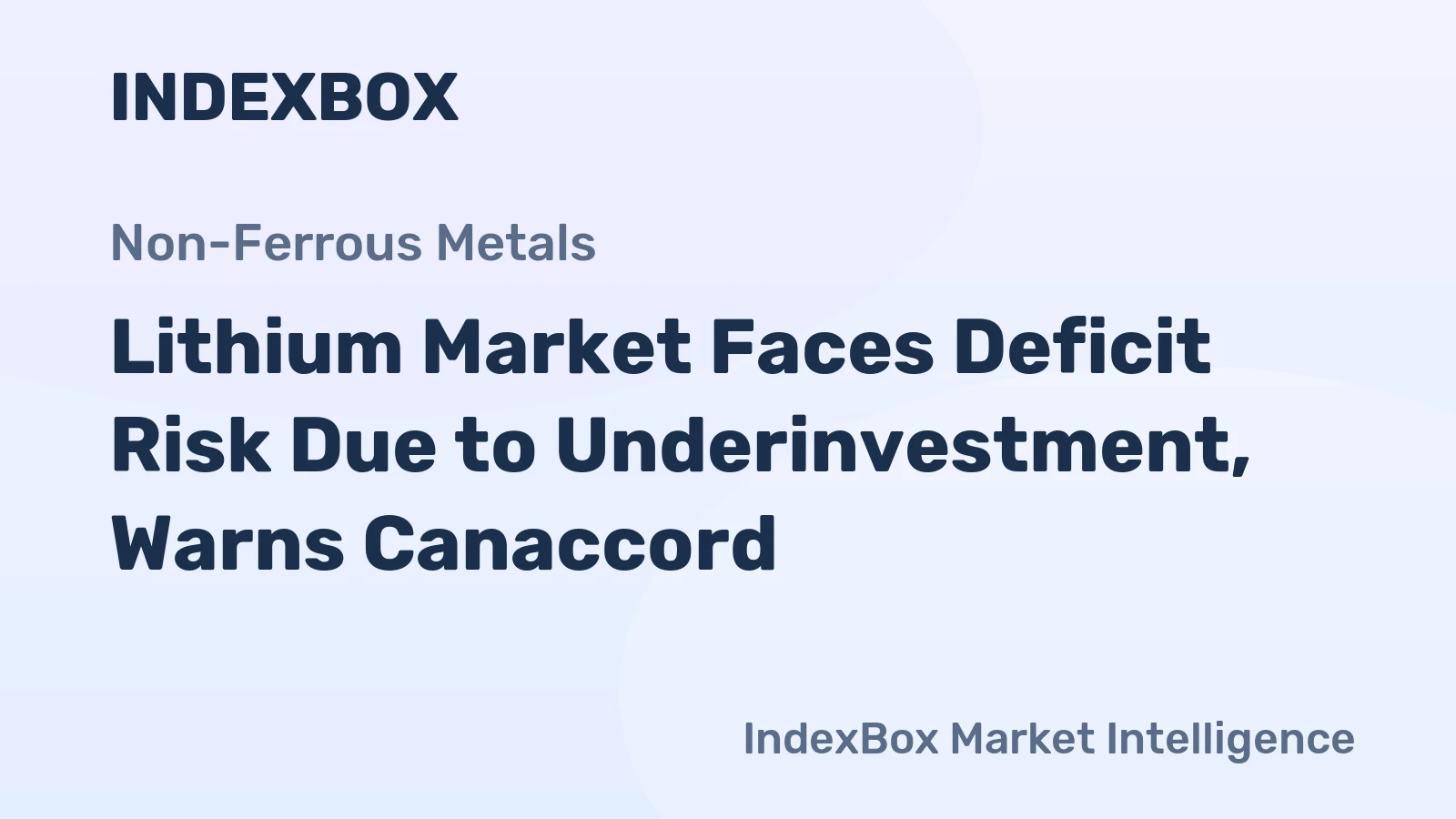 Lithium Market Faces Deficit Risk Due to Underinvestment, Warns Canaccord