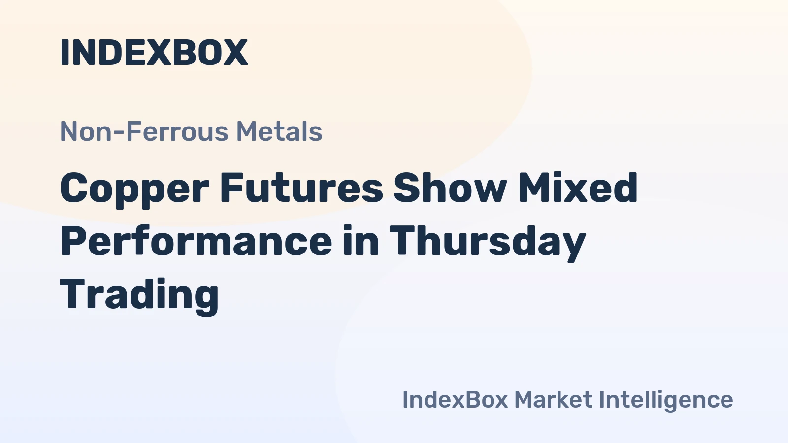 Copper Futures Show Mixed Performance in Thursday Trading