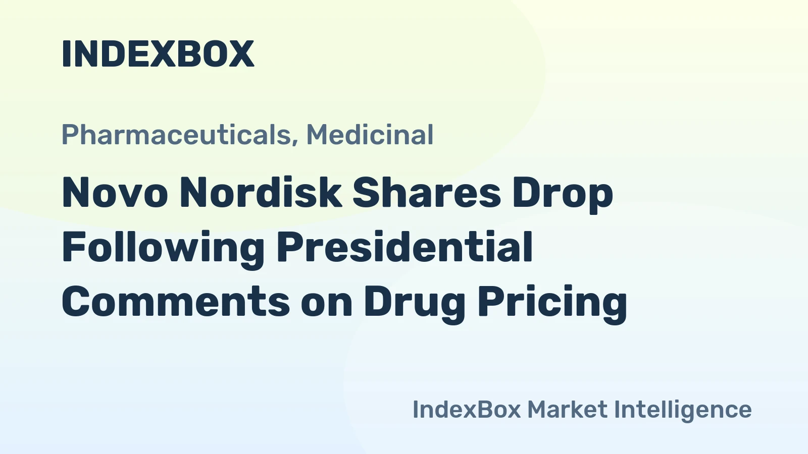 Novo Nordisk Shares Drop Following Presidential Comments on Drug Pricing