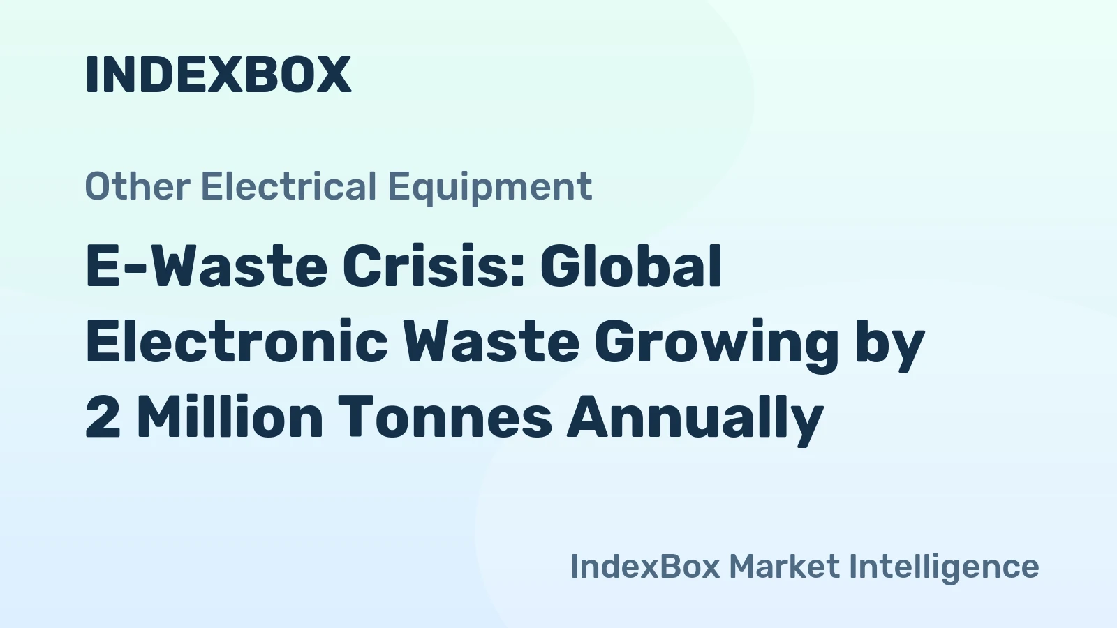 E-Waste Crisis: Global Electronic Waste Growing by 2 Million Tonnes Annually