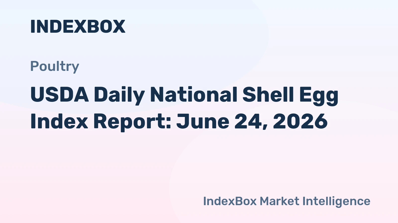 USDA Daily National Shell Egg Index Report: June 24, 2026