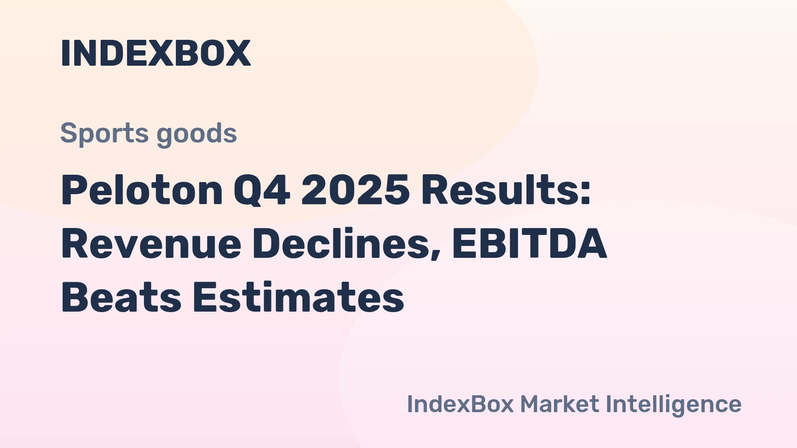 Peloton Q4 2025 Results: Revenue Declines, EBITDA Beats Estimates