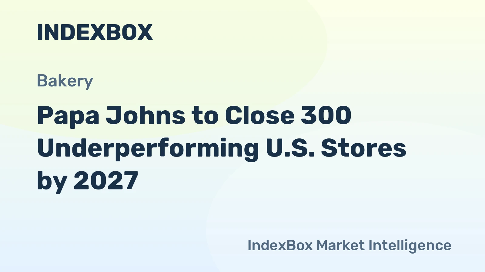 Papa Johns to Close 300 Underperforming U.S. Stores by 2027