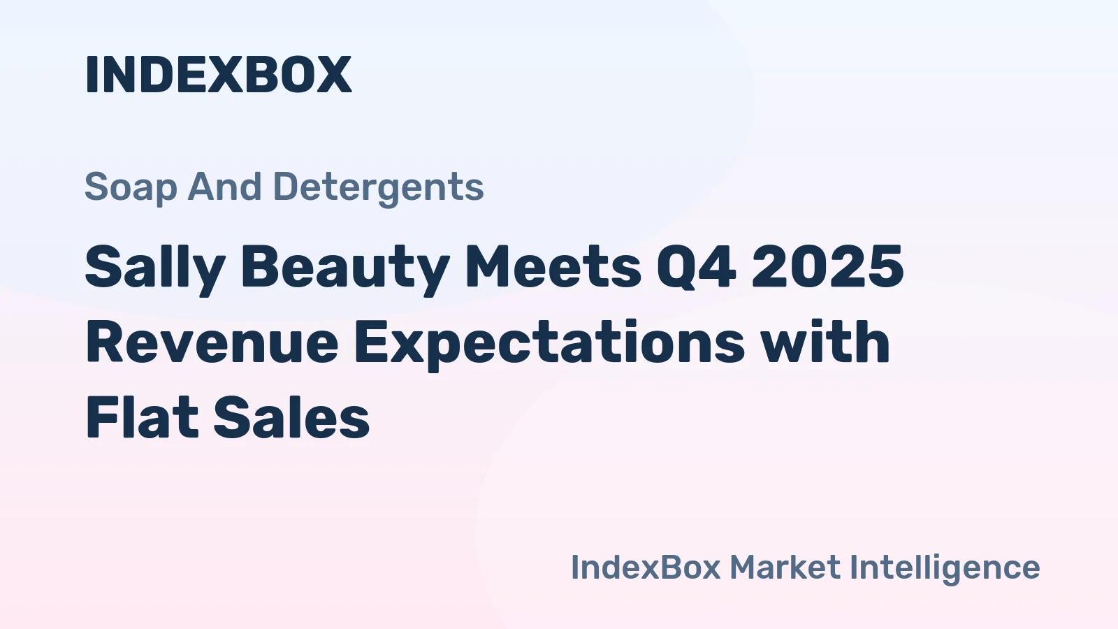 Sally Beauty Meets Q4 2025 Revenue Expectations with Flat Sales